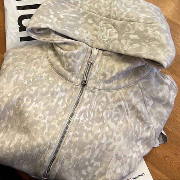 lululemon athletica | Tops | Lululemon Scuba In Cheetah Camo White Half ...
